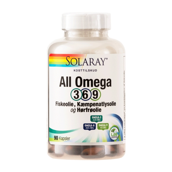 All Omega 3-6-9 Solaray 90 kapsler